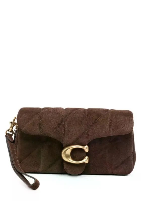 COACH Tabby Quilted Suede Shoulder Bag - Brown