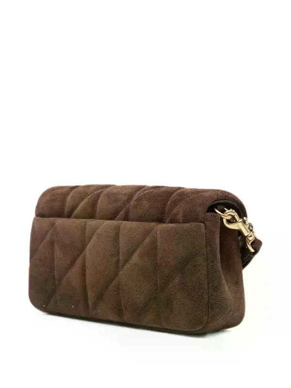 COACH Tabby Quilted Suede Shoulder Bag - Brown