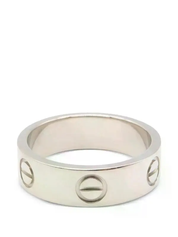 Cartier 18k White Gold Love Ring - Silver