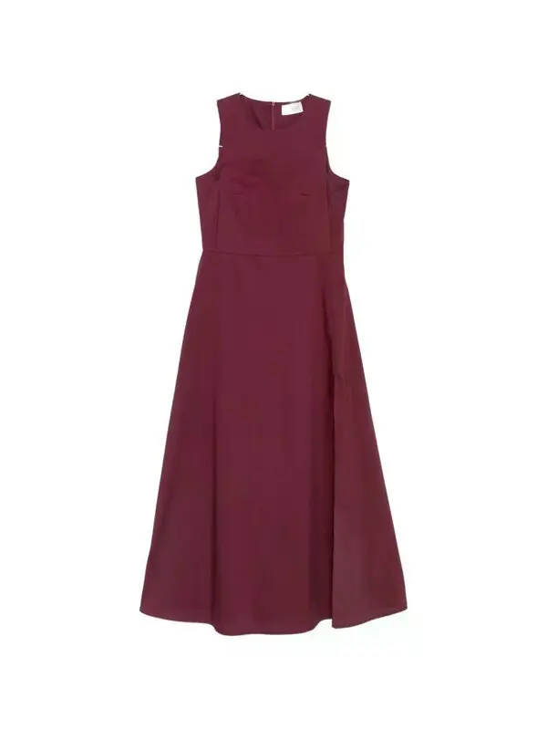 VICOLO Sleeveless Side-slit Midi Dress