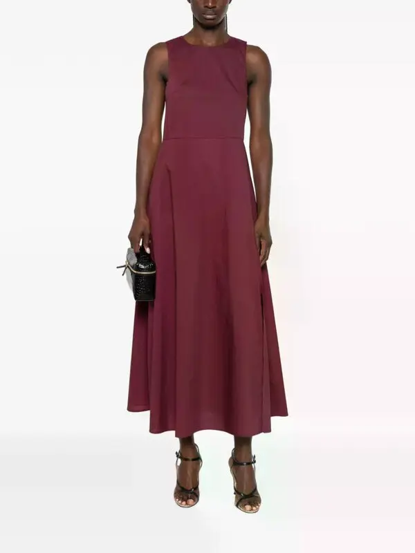 VICOLO Sleeveless Side-slit Midi Dress
