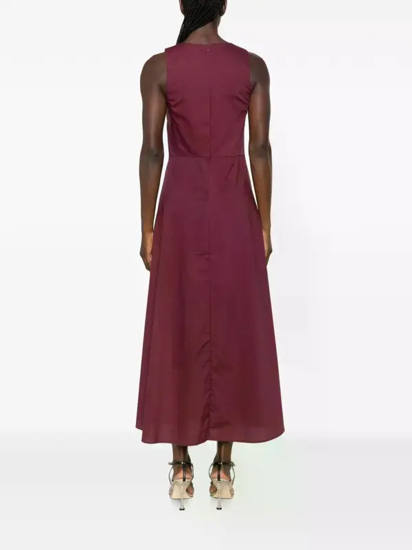 VICOLO Sleeveless Side-slit Midi Dress