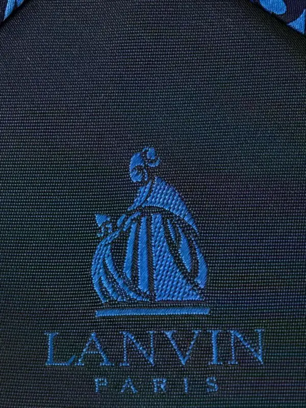 LANVIN Geometric Paisley Tie