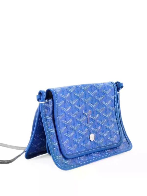 Goyard Plumet Clutch Wallet Coated Canvas Crossbody Bag - Blue