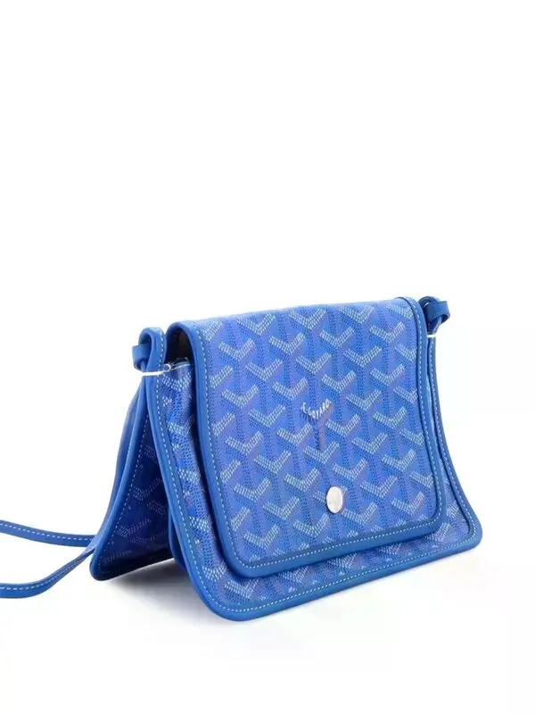 Goyard Plumet Clutch Wallet Coated Canvas Crossbody Bag - Blue