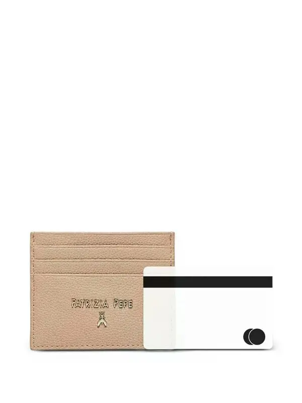 Patrizia Pepe Textured Card Holder - Neutrals