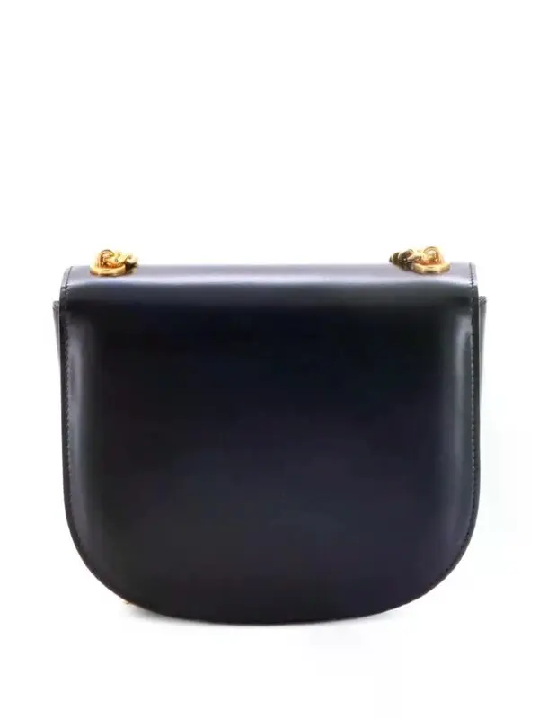 Celine Triomphe Besace Cléa Chain Flap Bag In Leather