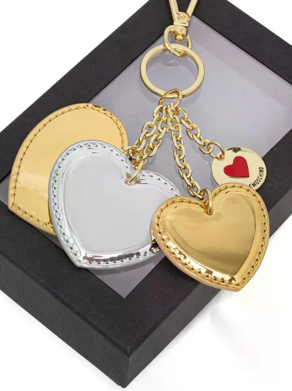 Moschino Heart Charm Keyring