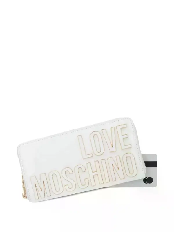 Moschino Logo-lettering Zip-around Wallet