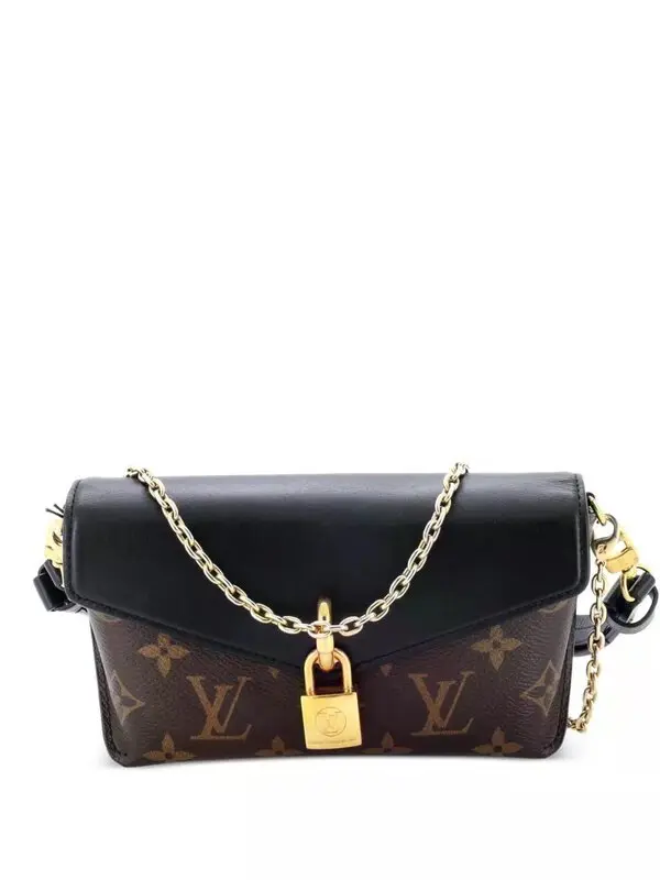 LOUIS VUITTON Monogram Canvas And Leather Padlock Strap Crossbody Bag