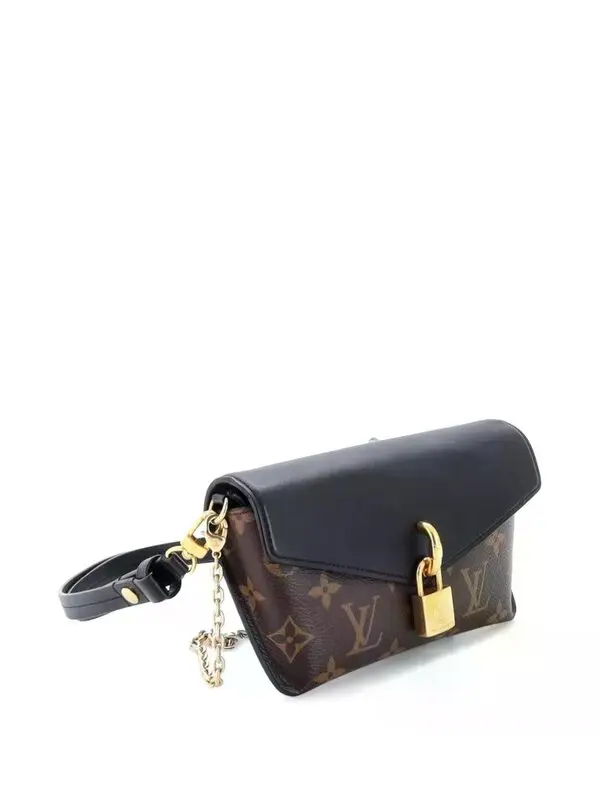 LOUIS VUITTON Monogram Canvas And Leather Padlock Strap Crossbody Bag