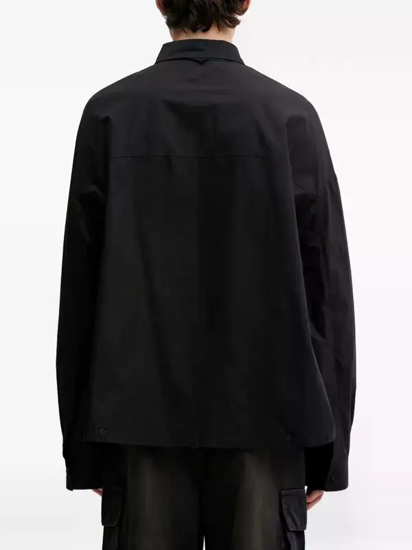 HELIOT EMIL Falerae Button-detail Long-sleeve Shirt