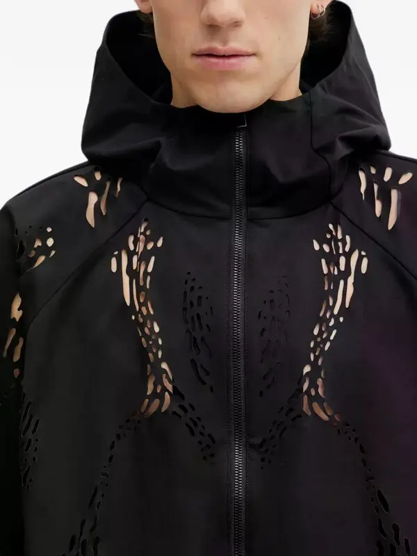 HELIOT EMIL Roan Laser-cut Hooded Jacket