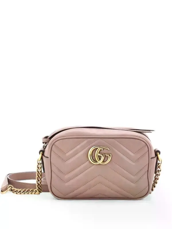 Gucci Gg Marmont Matelassé Leather Mini Shoulder Bag - Neutrals