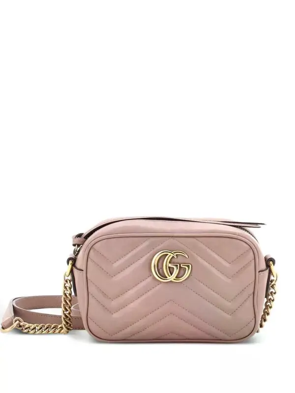 Gucci Gg Marmont Matelassé Leather Mini Shoulder Bag - Neutrals