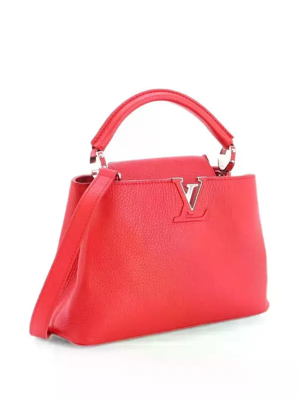 LOUIS VUITTON Capucines Bag Leather Bb Satchel