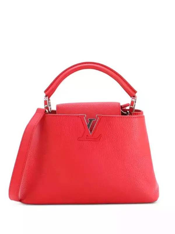 LOUIS VUITTON Capucines Bb Satchel Bag - Red
