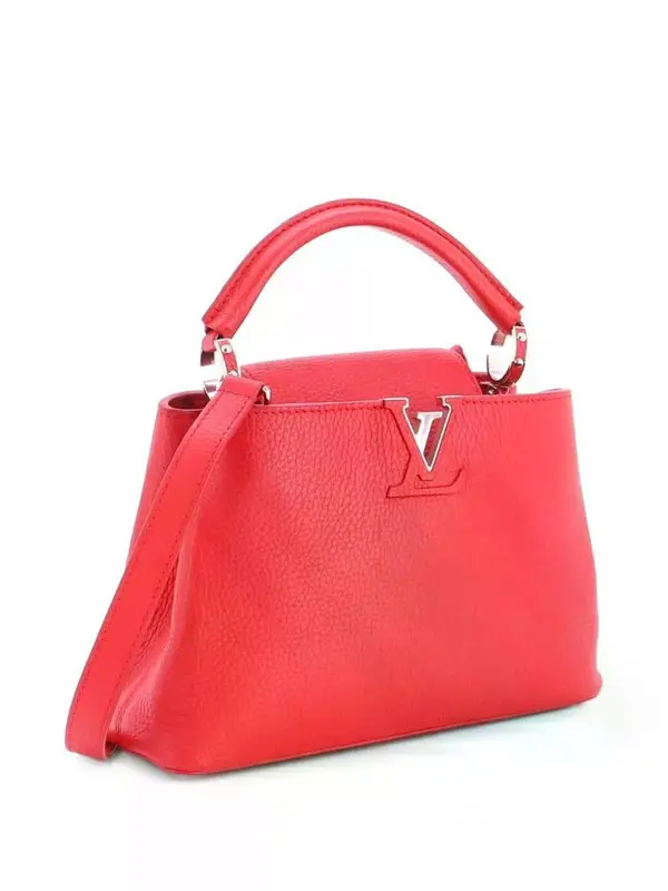 LOUIS VUITTON Capucines Bb Satchel Bag - Red
