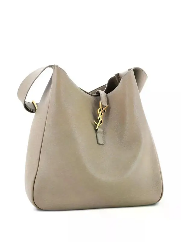 Saint Laurent Le 5 À 7 Supple Leather Large Hobo Bag - Neutrals