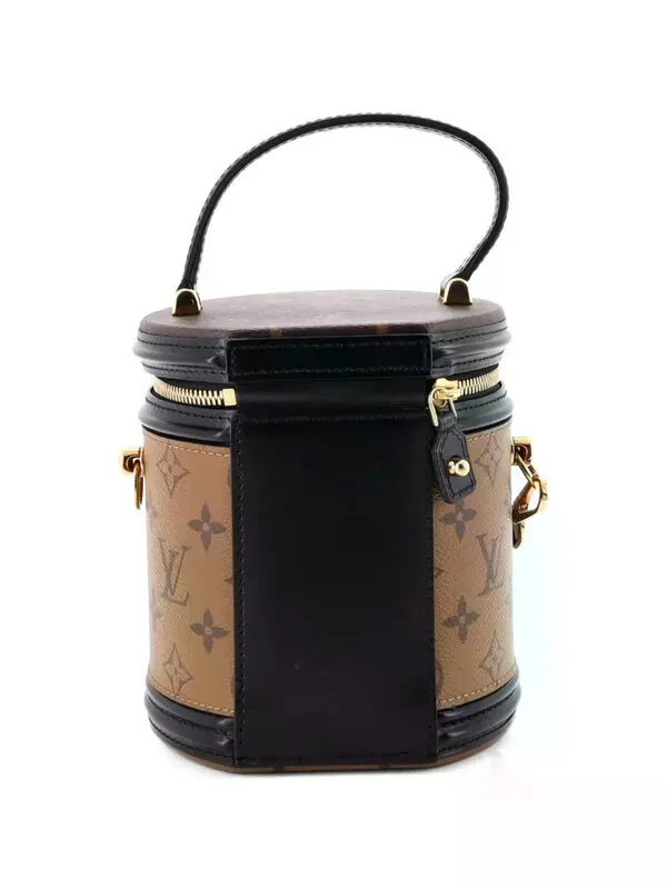 LOUIS VUITTON Cannes Handbag In Reverse Monogram Canvas - Black