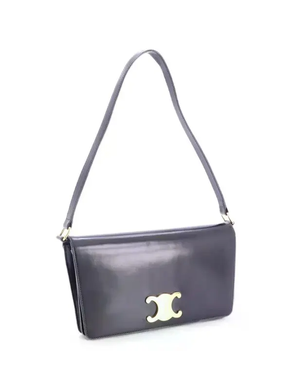 Celine Trapeze Triomphe Shoulder Bag In Smooth Calfskin