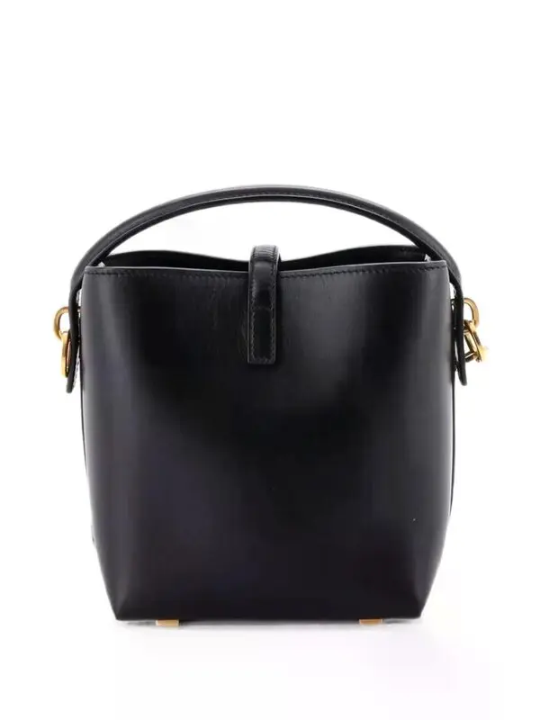 Saint Laurent Le 37 Leather Mini Bucket Bag
