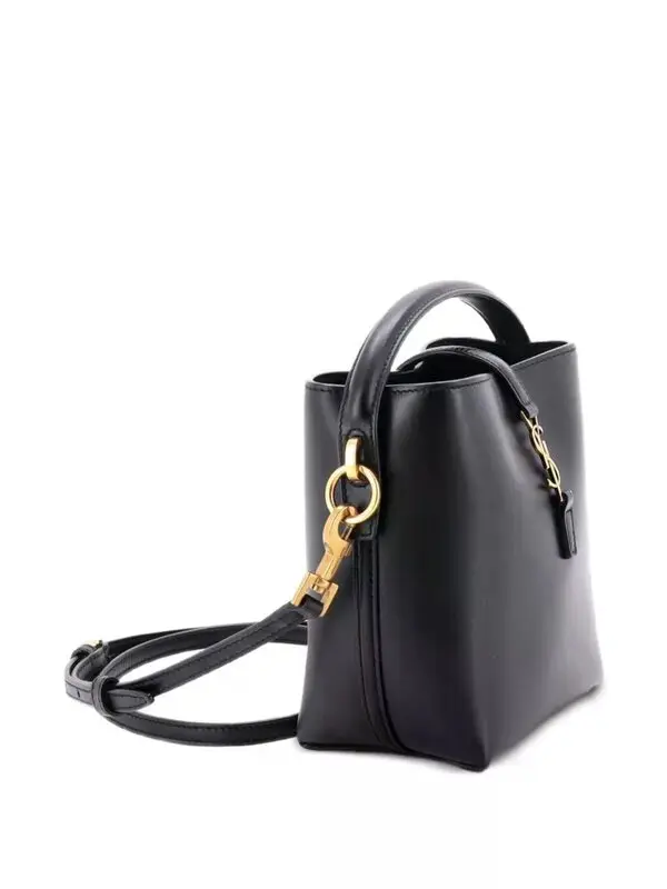 Saint Laurent Le 37 Leather Mini Bucket Bag - Black