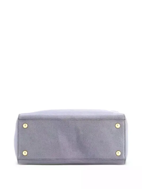 Fendi 2jours Leather Petite Satchel - Grey