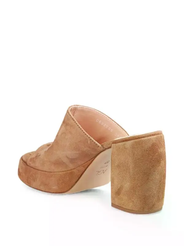 Agl Clio Suede Platform Mules