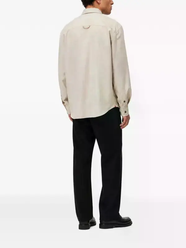 RETORI Brushed-effect Patch-pocket Shirt