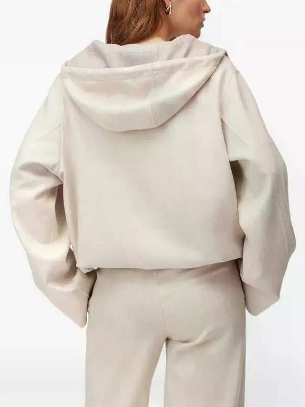 RETORI Drawstring-hem Wool Hoodie