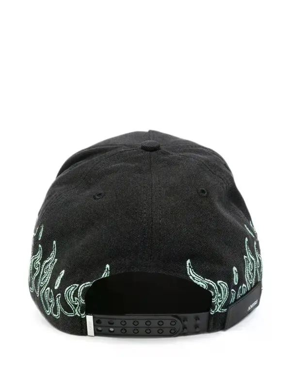 Amiri Flame-embroidered Logo-patch Baseball Cap