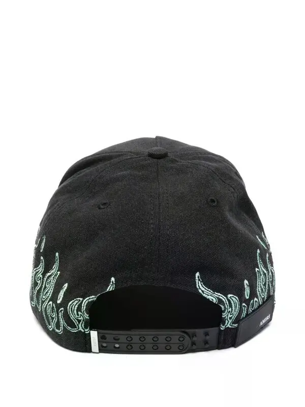 Amiri Flame Embroidered Baseball Cap
