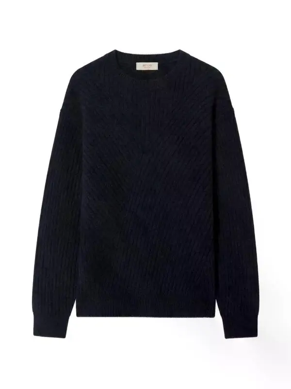 RETORI Ribbed-knit Crew-neck Sweater