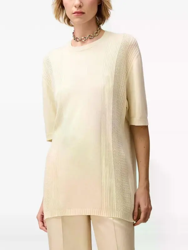 RETORI Mixed-stitch Knit T-shirt