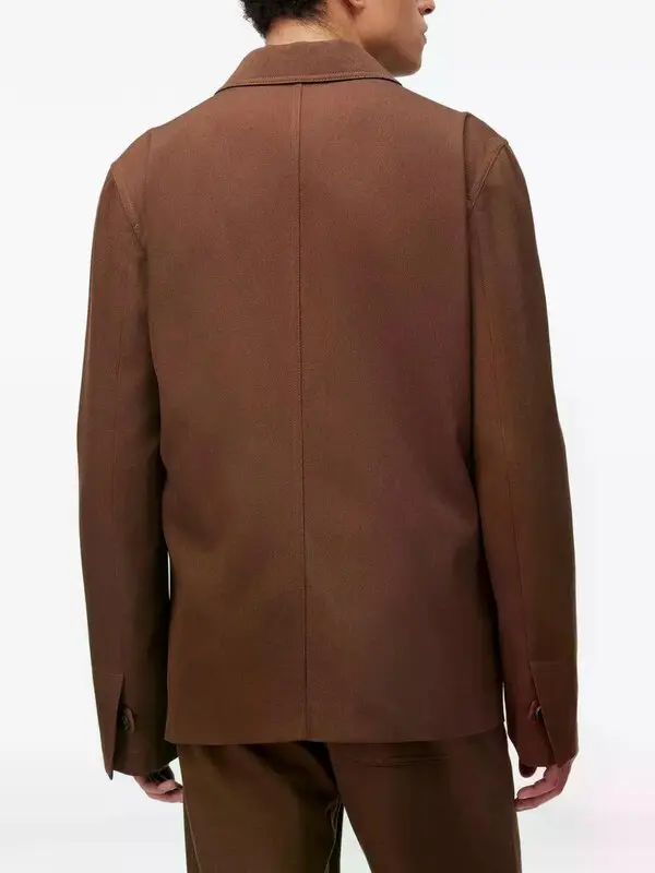 RETORI Denim-effect Single-breasted Blazer