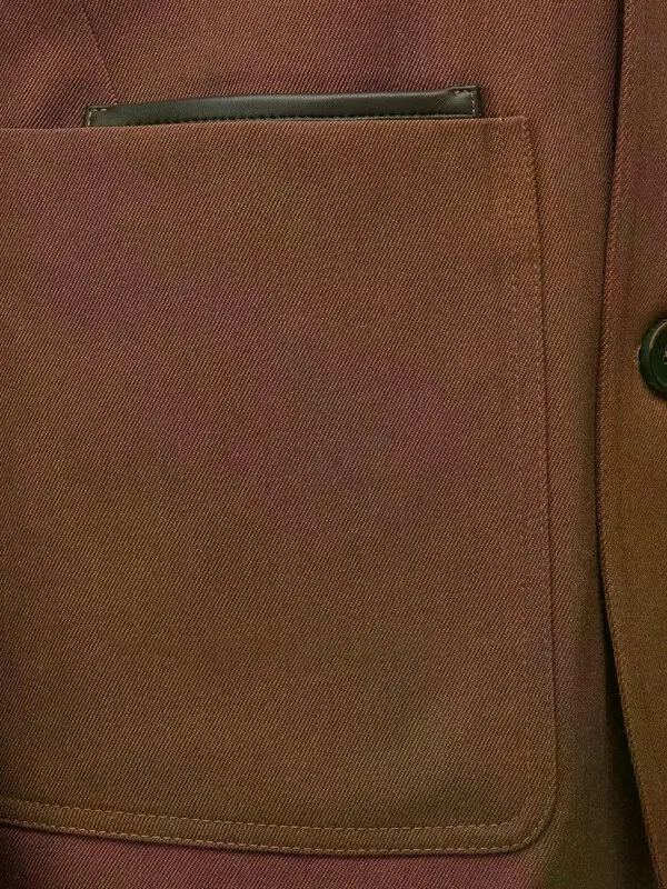 RETORI Denim-effect Single-breasted Blazer