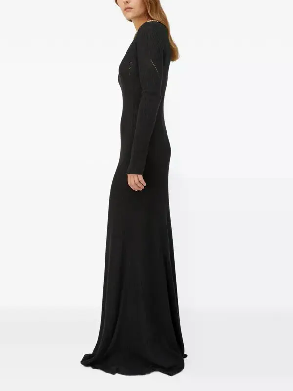 RETORI Chain-embellished Knitted Maxi Dress