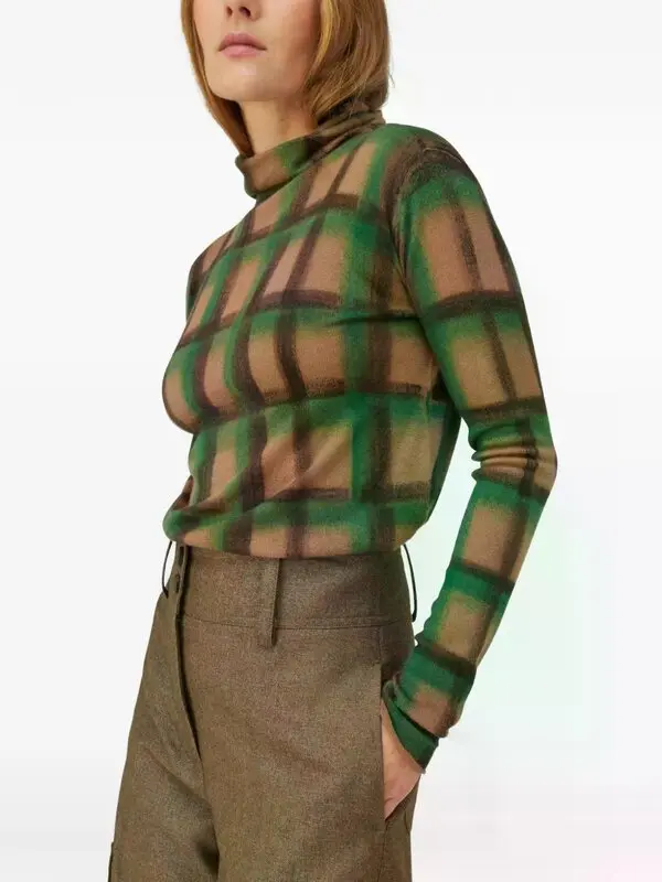RETORI Check Cashmere Sweater