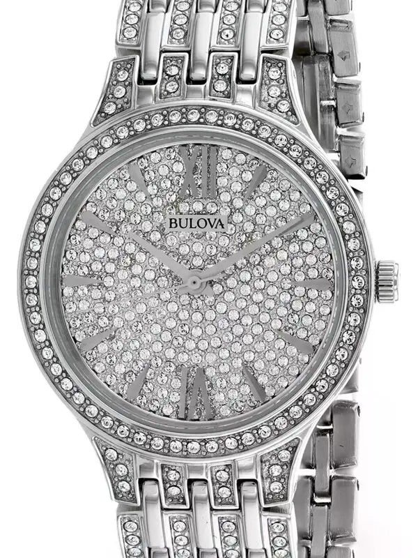 Bulova Phantom Crystal Watch - Silver