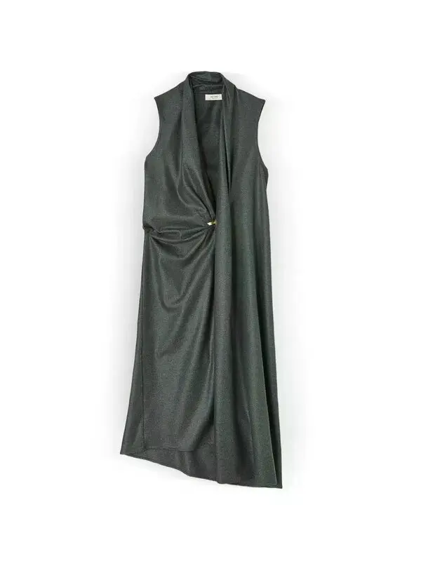 RETORI Sleeveless Wrap Maxi Dress