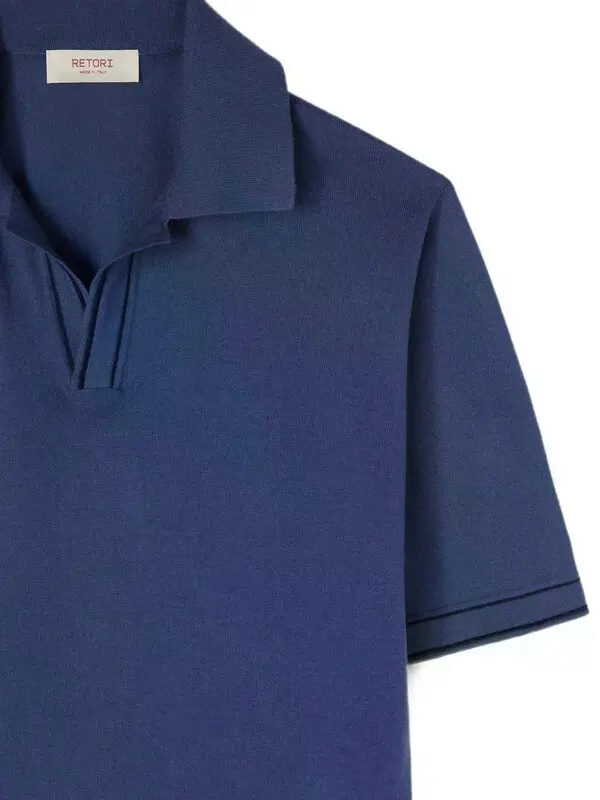 RETORI Stripe-detail Polo Shirt