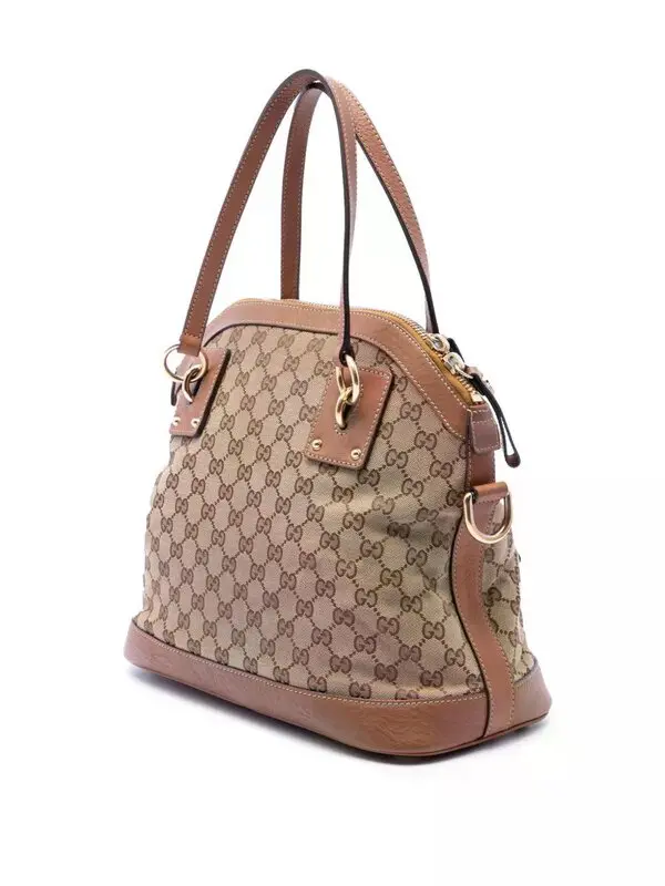 Gucci 2016-2026 Medium Gg Canvas Charm Dome Satchel