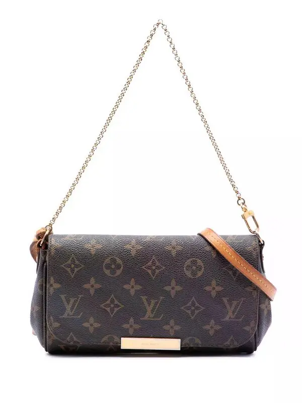 LOUIS VUITTON 2013 Monogram Favorite Pm Satchel - Brown