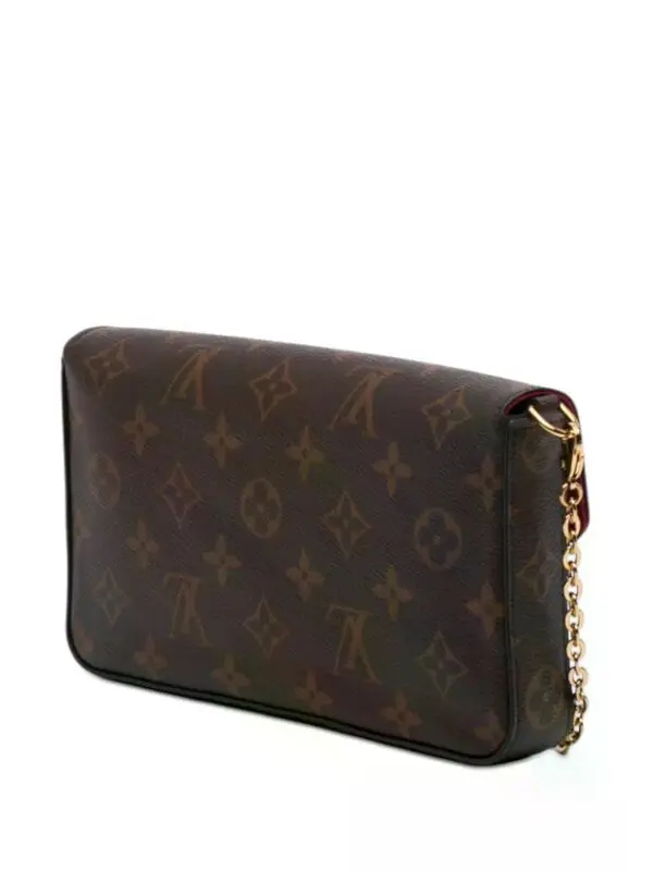 LOUIS VUITTON Monogram Pochette Felicie Crossbody Bag - Brown