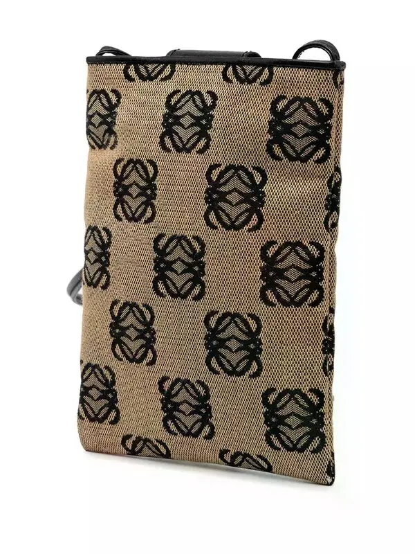 Loewe 2003 Anagram Canvas Phone Pouch Crossbody Bag