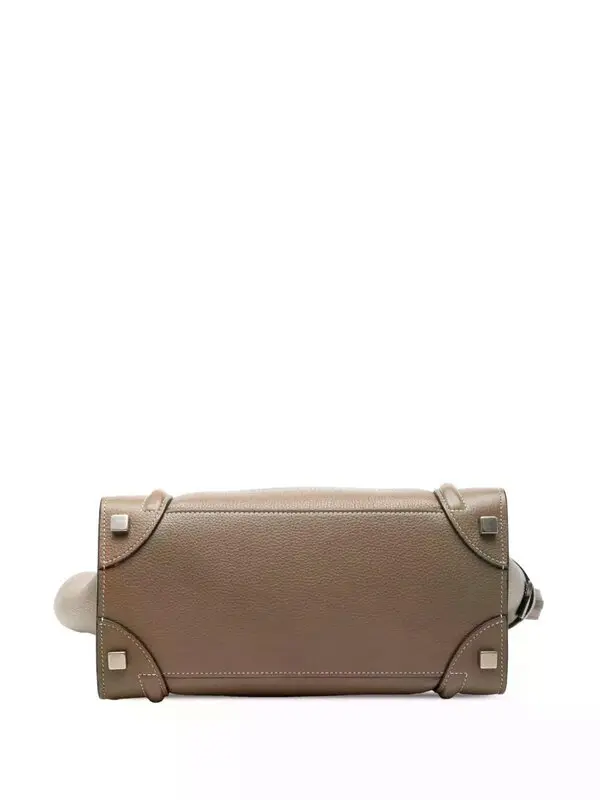 Celine 2022 Micro Leather Luggage Tote Bag