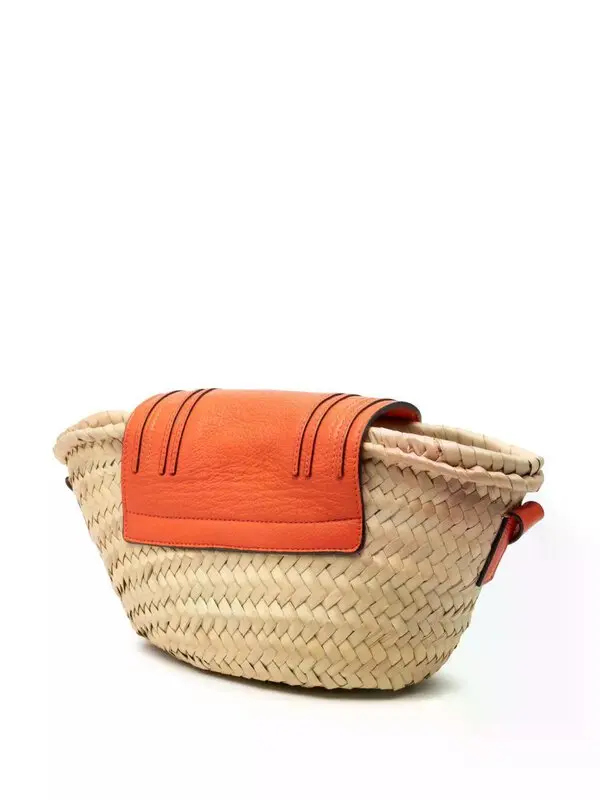 Chloé 2022 Mini Raffia Marcie Basket Crossbody Bag