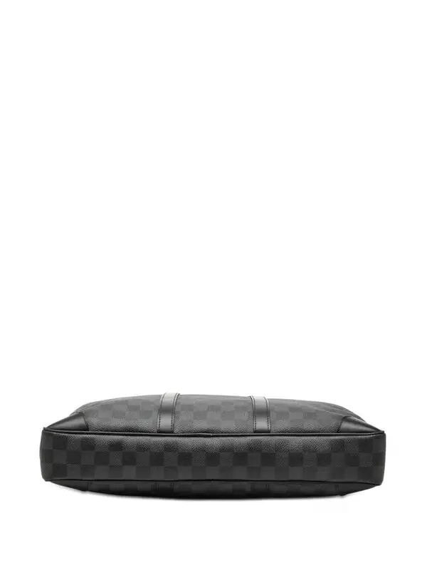 LOUIS VUITTON 2012 Damier Graphite Porte Documents Voyage Pm Business Bag