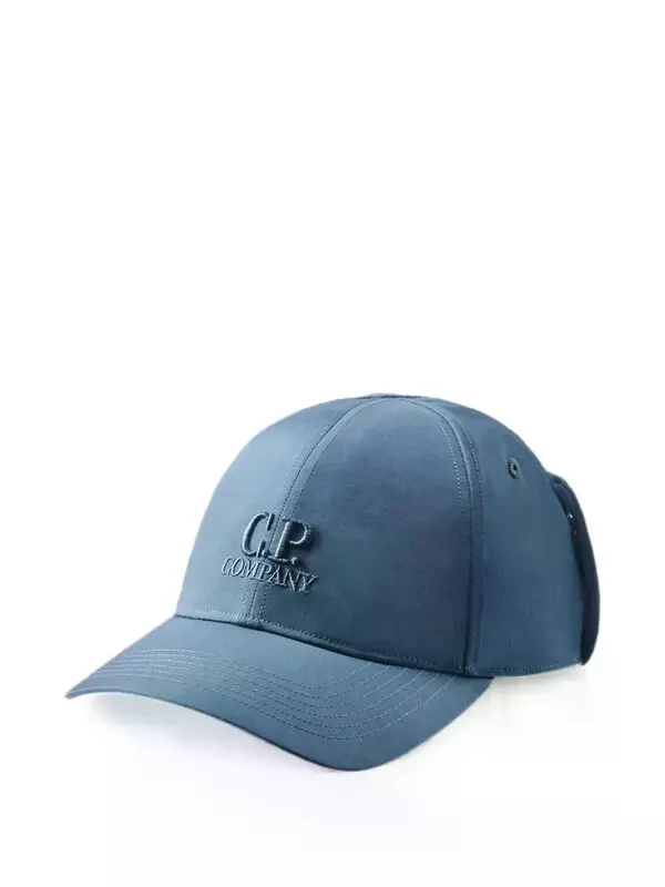 C.P. COMPANY Embroidered Logo Baseball Cap - Blue